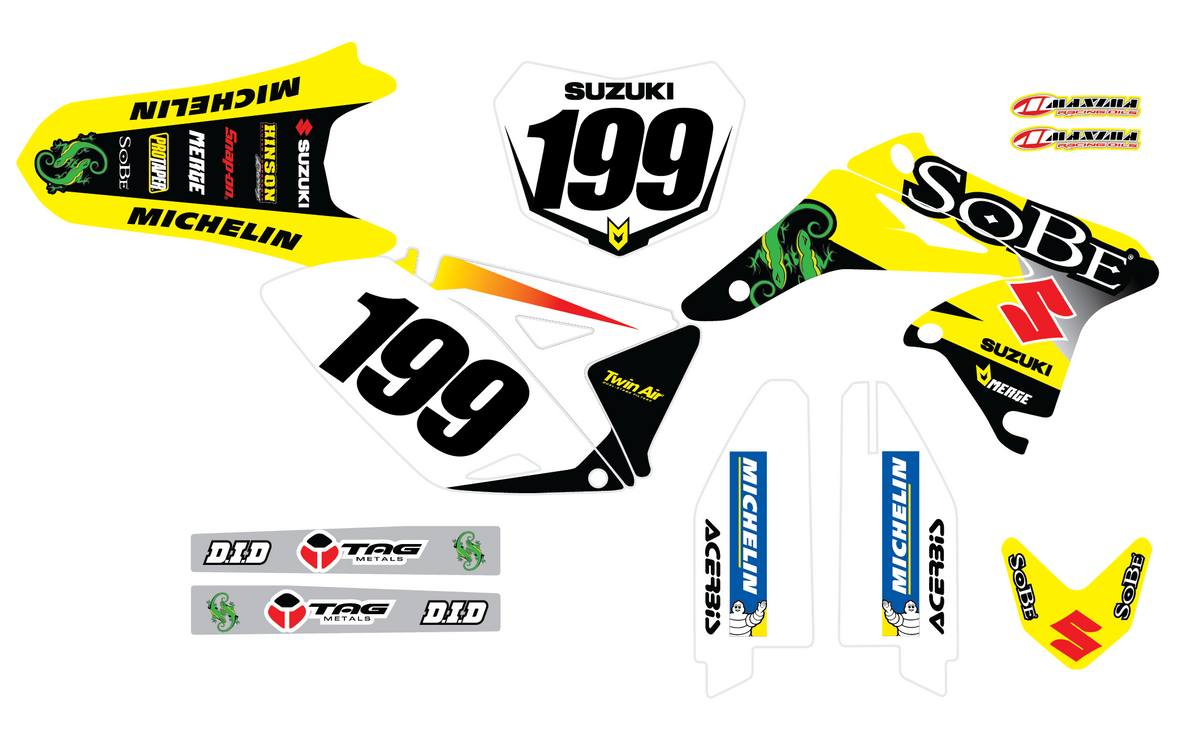 SOBE | STANDARD - Suzuki Motocross Graphics – Merge Decals