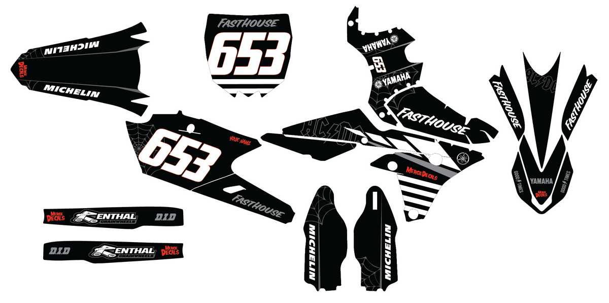 FASTHOUSE | BACK IN BLACK - Yamaha Motocross Graphics – Merge Decals